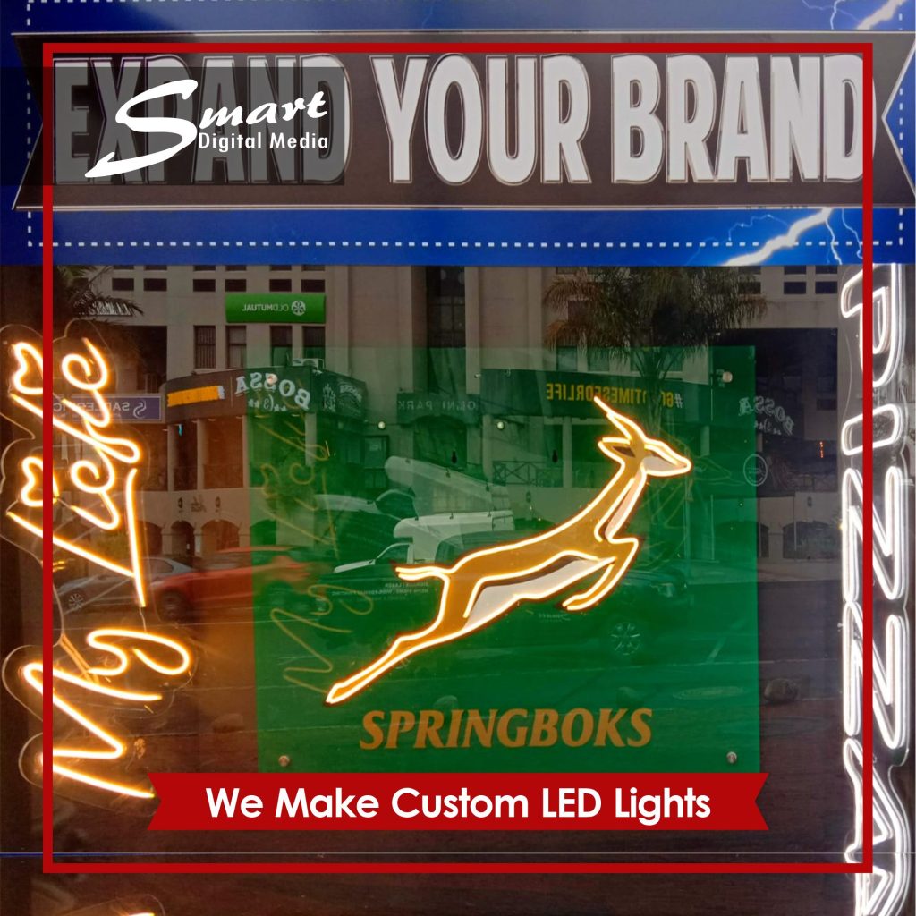 LED Light Sign: SPRINGBOKS - Smart Digital Media