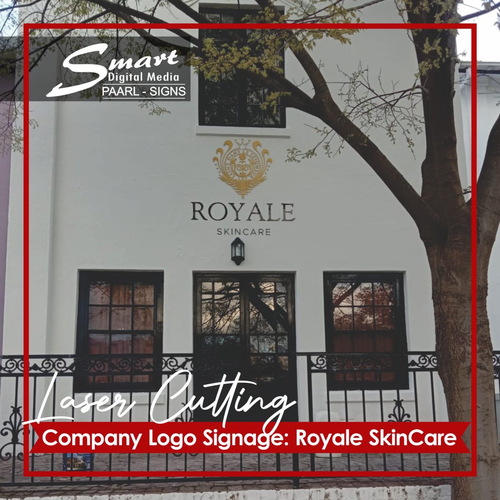 PERSPEX, CUT-OUT WALL LOGOS:- ROYALE SKINCARE - Smart Digital Media